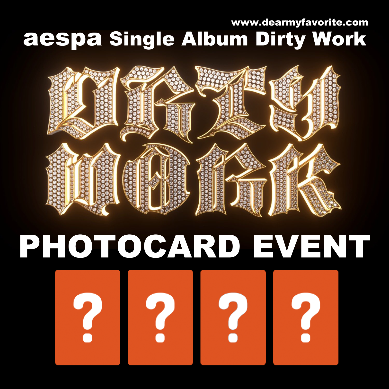 [PRE-ORDER BENEFIT] aespa Single Album Dirty Work (Dirty Worker Ver.) – Dear My Favorite