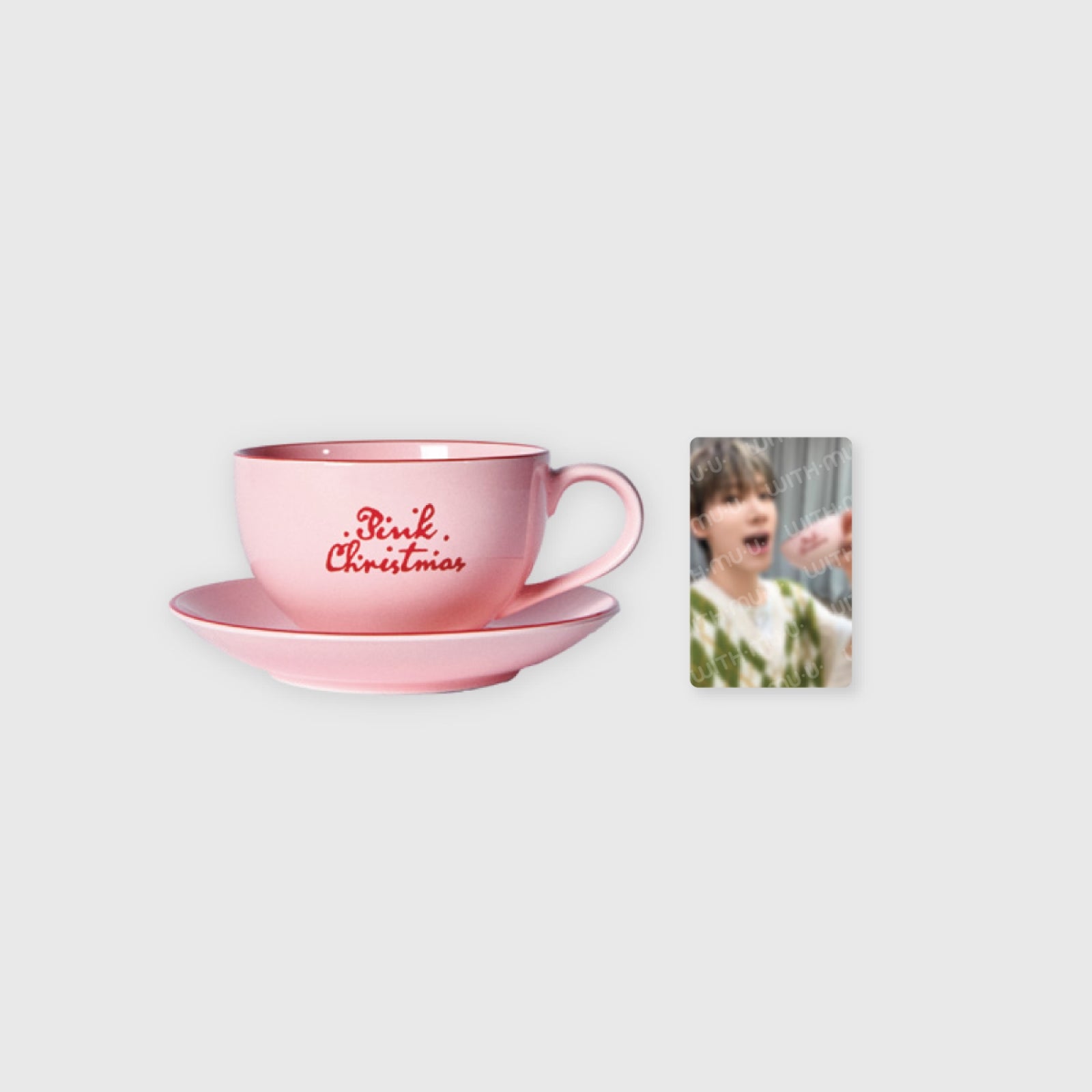 [PRE-ORDER] WayV 2024 PINK CHRISTMAS OFFICIAL MD CUP & SAUCER SET ...