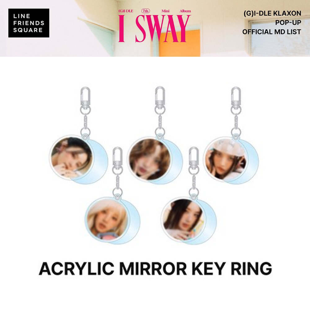 [PRE-ORDER] (G)I-DLE KLAXON POP-UP OFFICIAL MD ACRYLIC MIRROR KEY RING ...